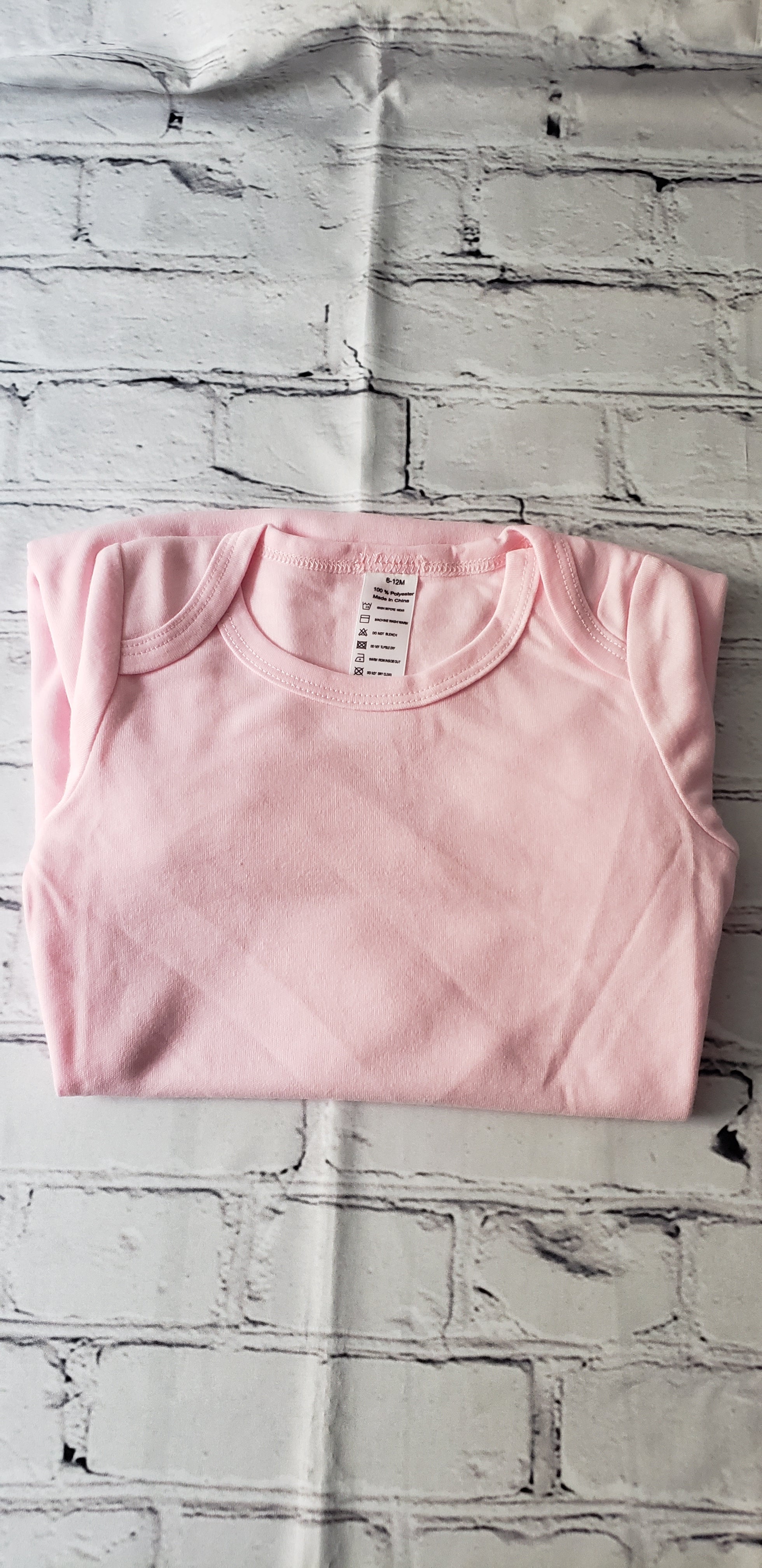 Sublimation Baby Gown Pink Size 6-12 Months – Subroideryblanks®